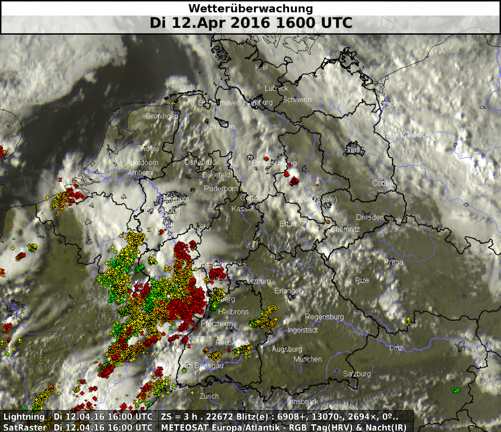 Ein Tief bei den Britischen Inseln - Wetterstation Brachwitz
